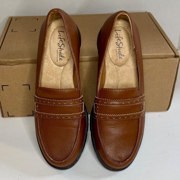 Life Stride | Shoes | Womens Lifestride London Loafers Size 65 Lug Sole ...